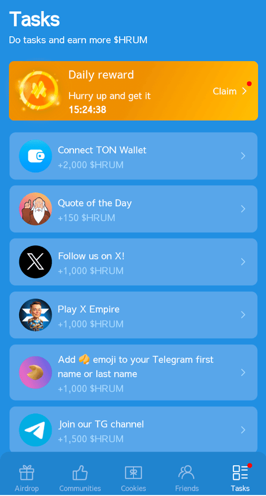 HRUM Token Airdrop And Listing Date: Full Details | CryptoManiaks