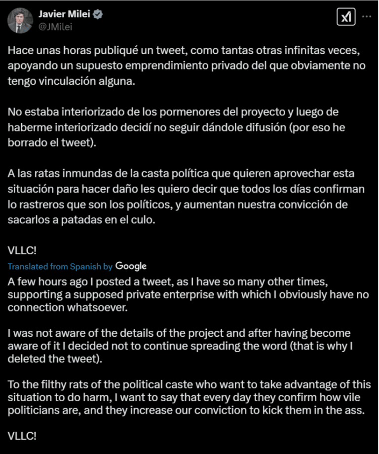 LIBRA Meme Coin Scandal Explained: It All Began With A Tweet